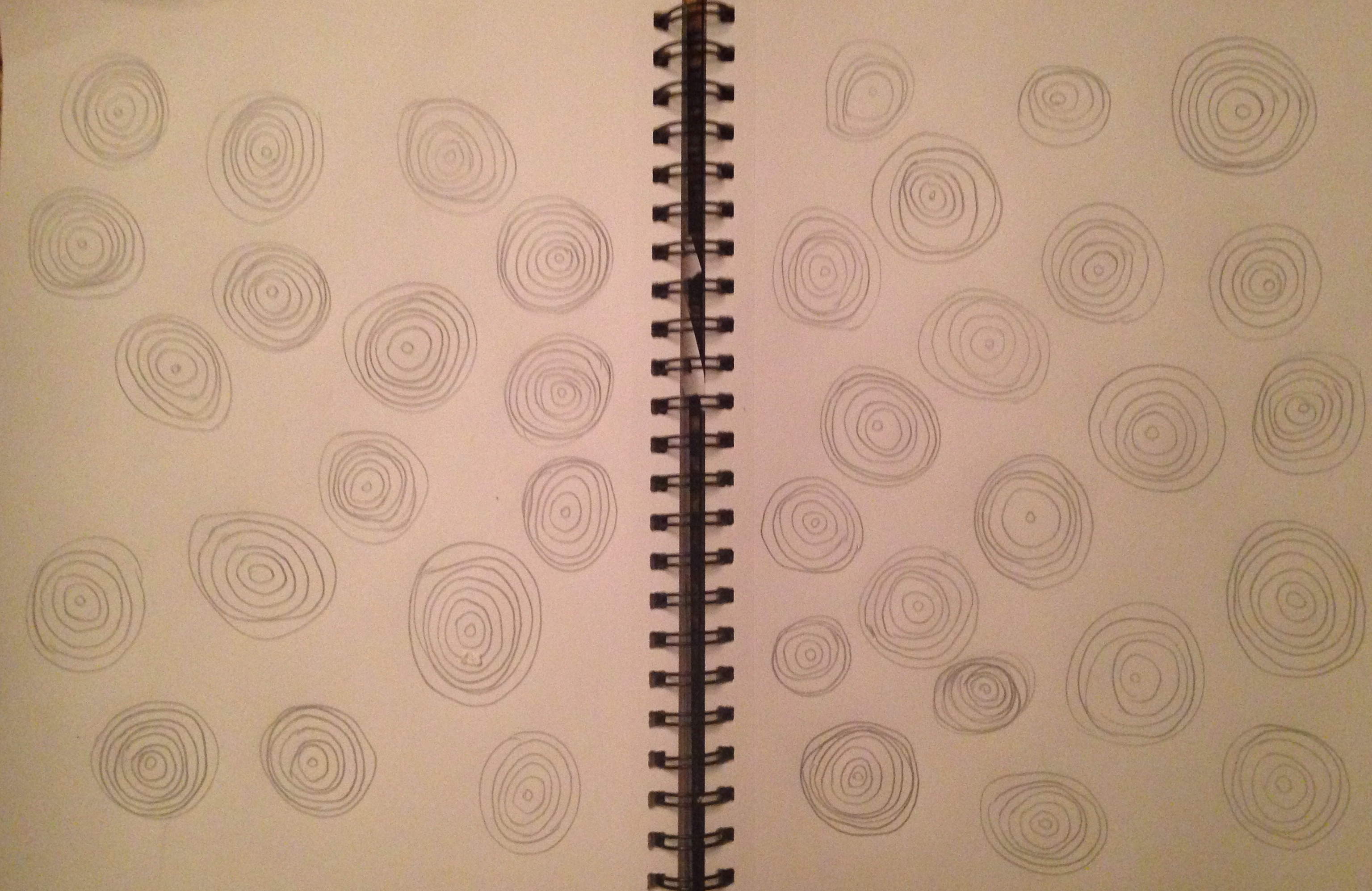 Line Control the circle - Mark-Making Exercises